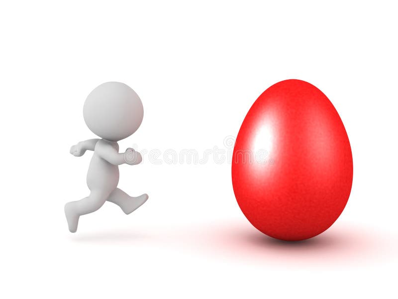 Egg Running stock vector. Illustration of hatching, illustration - 12473731