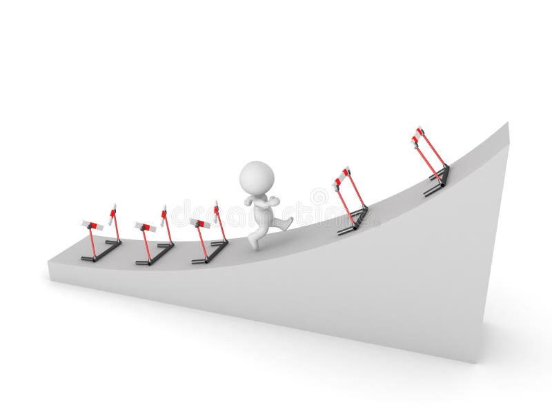Overcome Barriers Stock Illustrations – 166 Overcome Barriers Stock ...