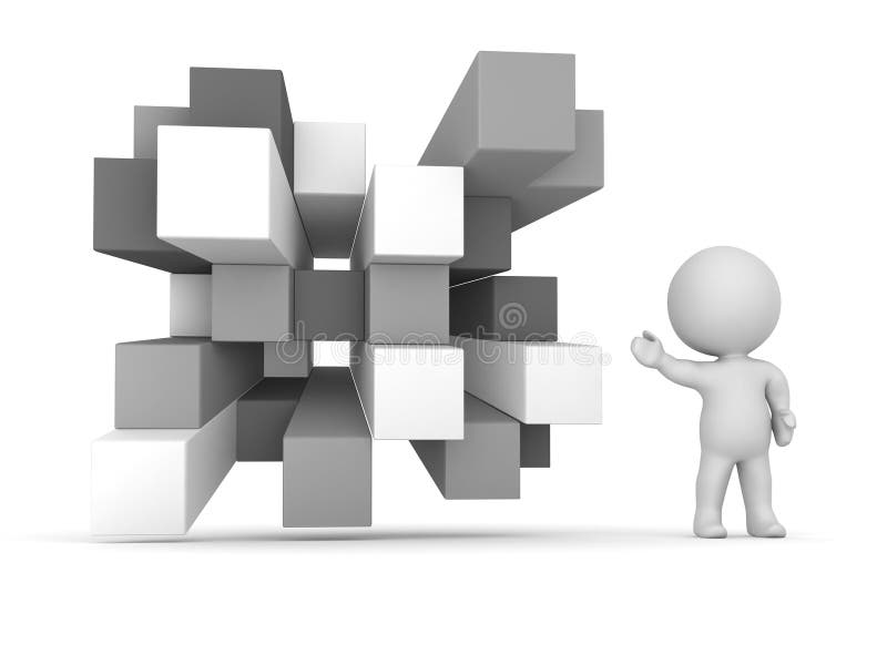 3d Small People Cubes Stock Illustrations – 82 3d Small People Cubes ...