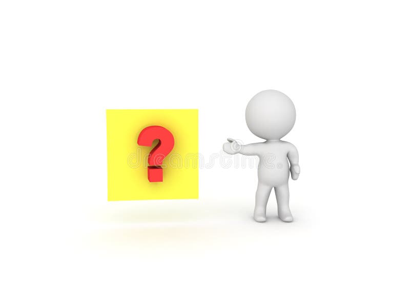 3d Character Question Mark Stock Illustrations – 3,454 3d Character ...