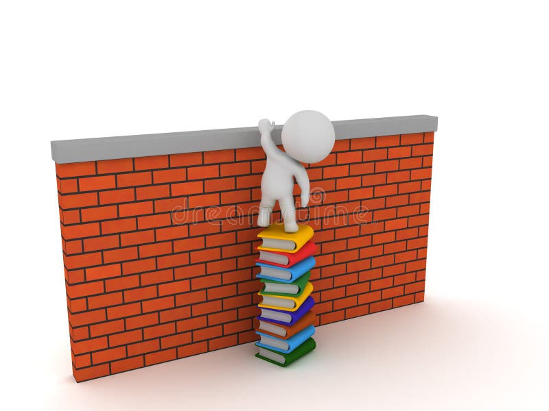 Climbing Over Wall Stock Illustrations – 189 Climbing Over Wall Stock ...