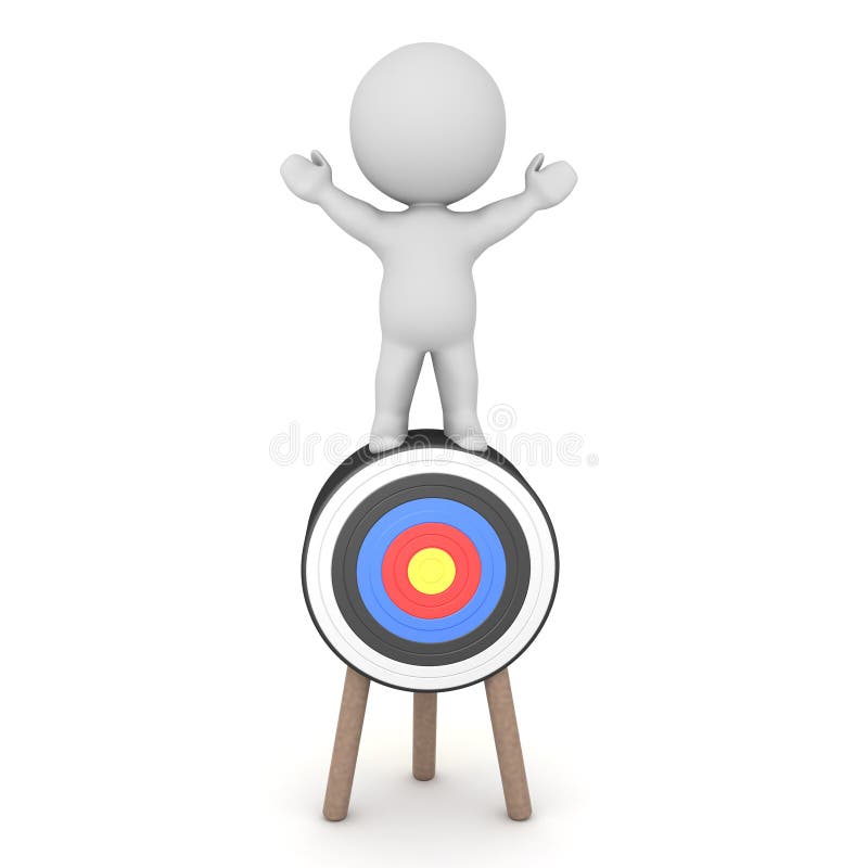 Target 3d Rendering Isometric Icon. Stock Vector - Illustration of ...