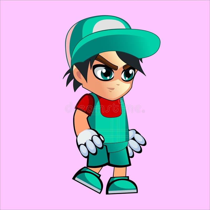 2d Character Walk Animation Pose 6 Stock Vector - Illustration of ...