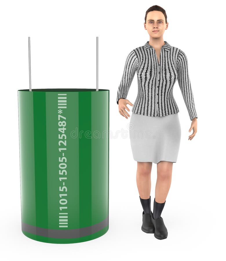 3d Character , Man and Capacitor Stock Illustration - Illustration of ...