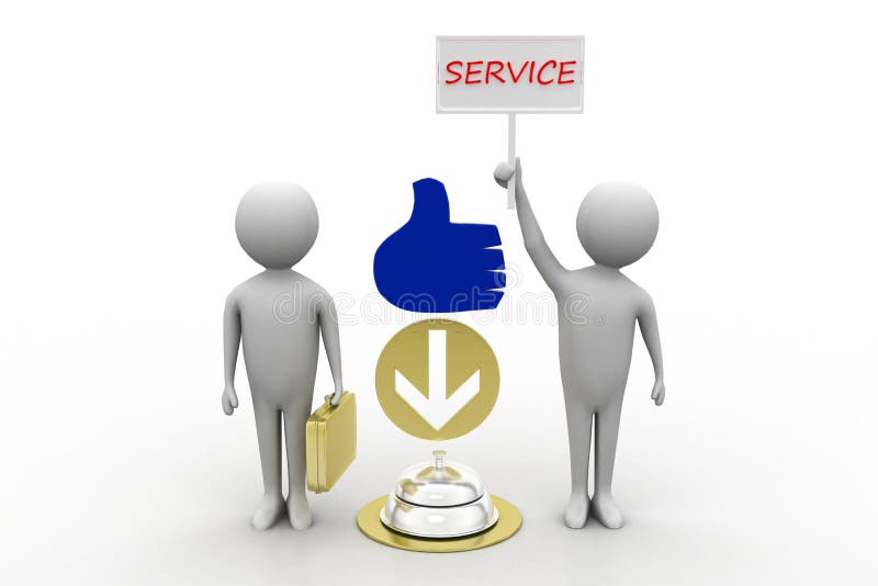 Service is everything stock illustration. Illustration of serve - 939510