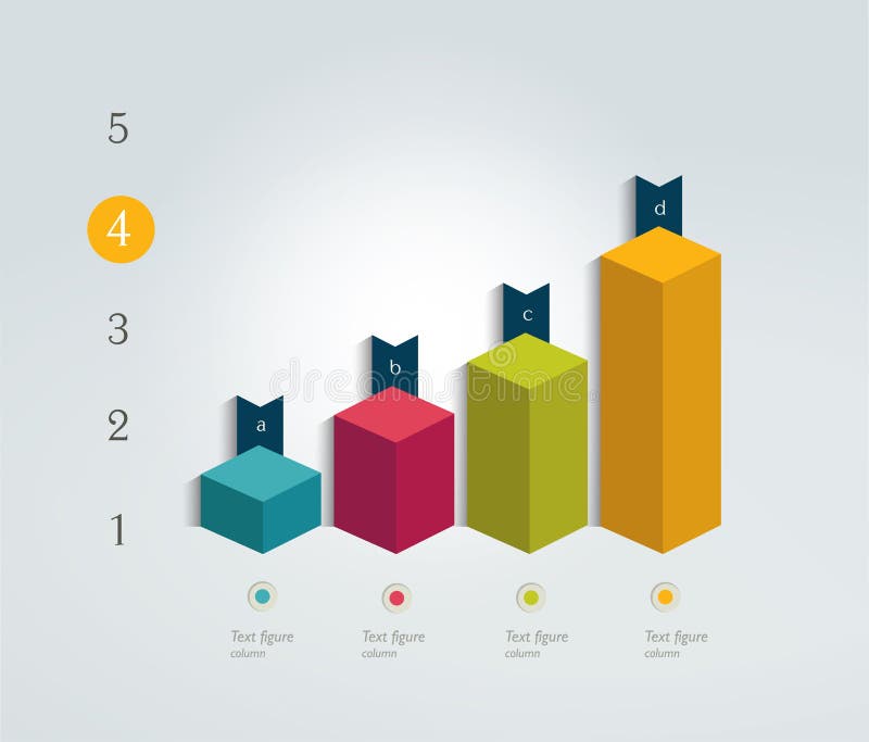 3D Chart. stock illustration. Illustration of graph, corporate - 44890177