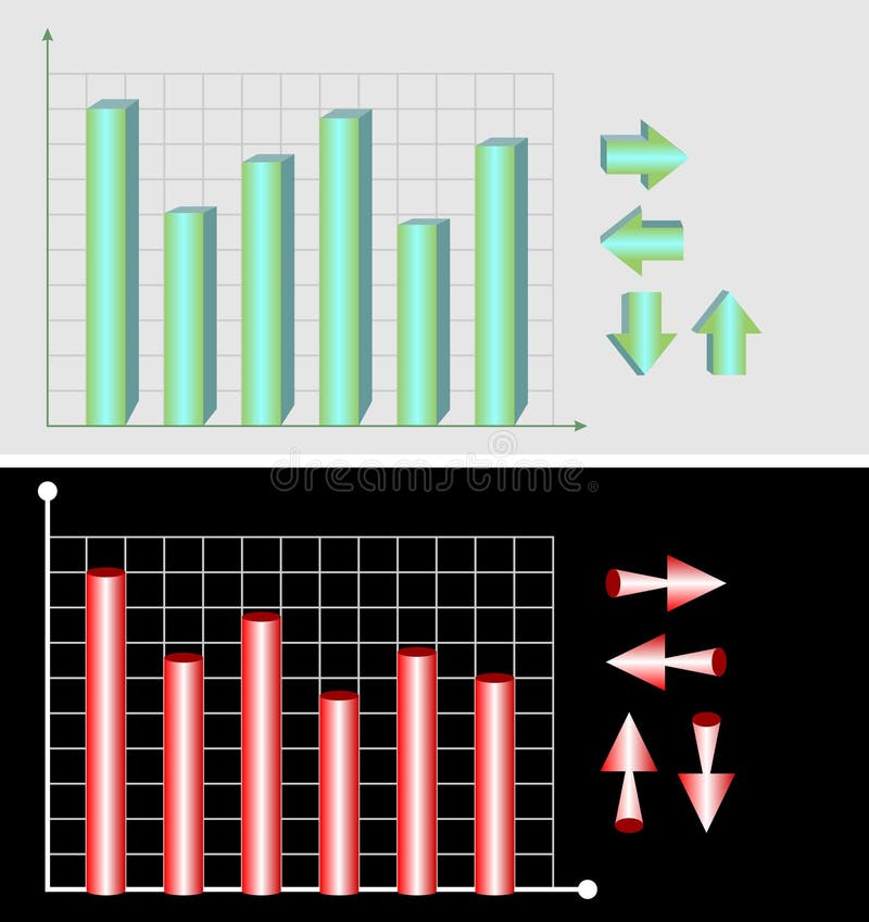 3D Chart Templates for Marketing, Sales or Business Presentation Stock ...