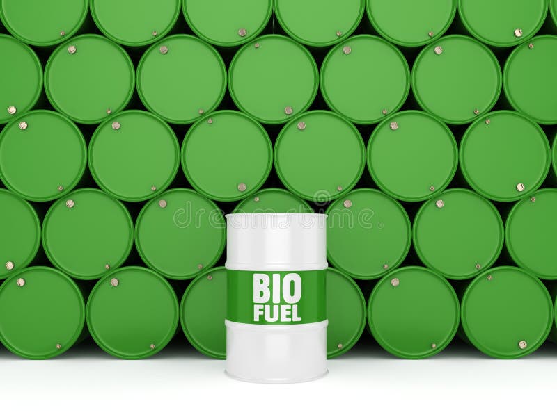 3D Che Rende I Barilotti Dei Combustibili Biologici Illustrazione di ...