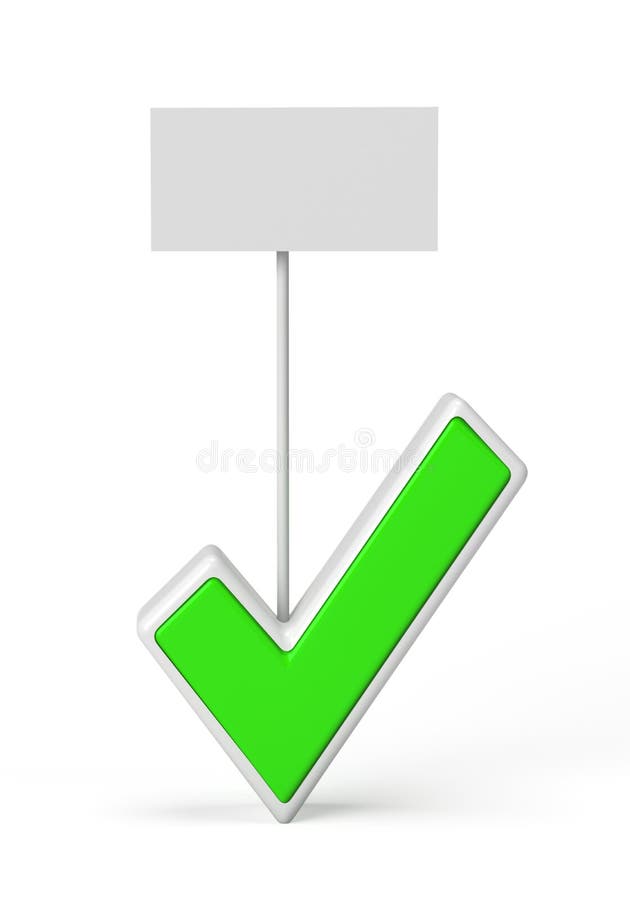 3D Check icon with board stock illustration. Illustration of choose ...