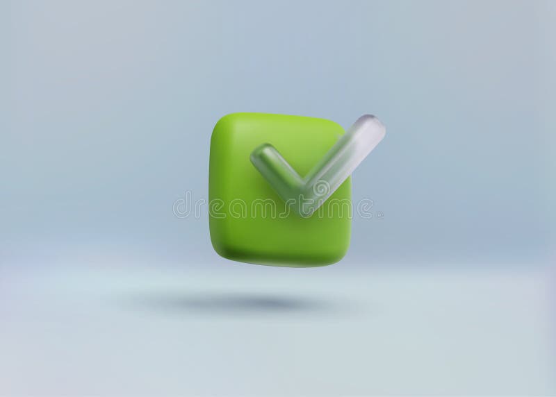 Set of Check Mark and Cross Icons with Long Shadow Stock Vector ...