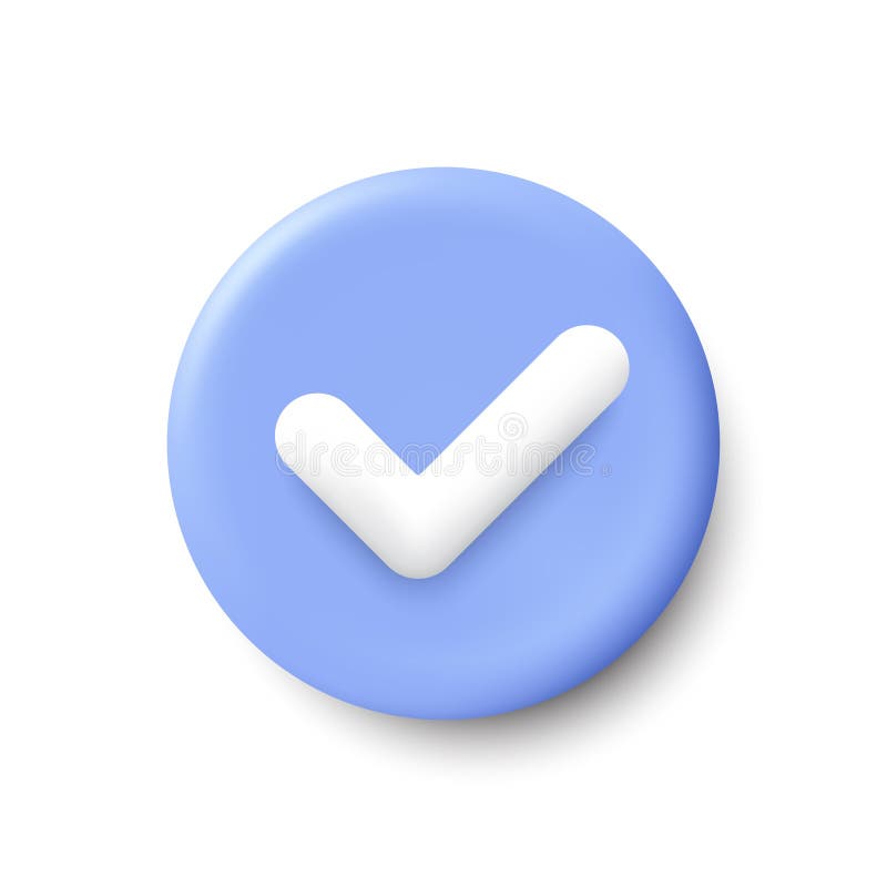 3d Check Mark Vector Icon. Check List Button, Success Tick and Correct ... 3d Check Mark Vector Icon. Check List Button, Success Tick and Correct ...