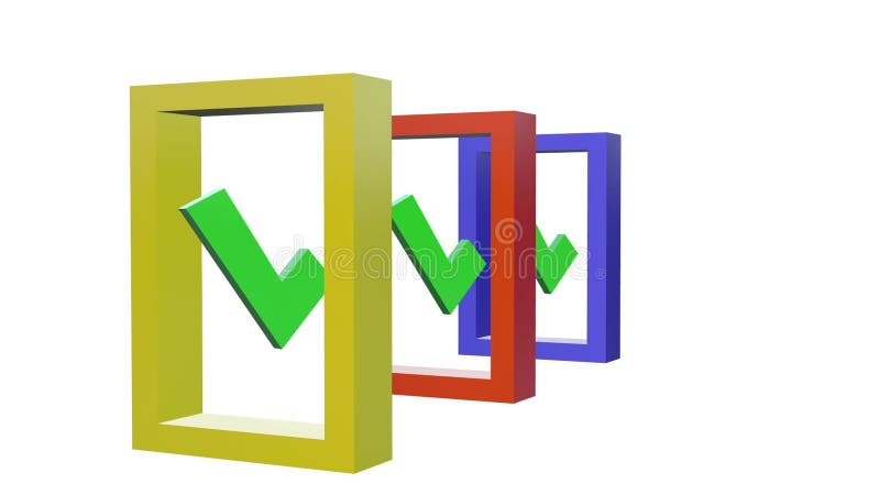 3d checkbox stock footage. Video of full, button, choice - 42508276