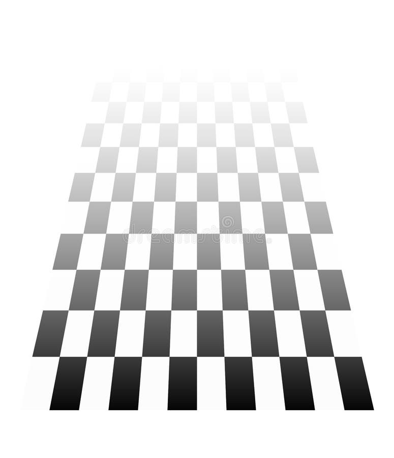 3d Chessboard, Checkerboard Pattern in Perspective. Checkered ...
