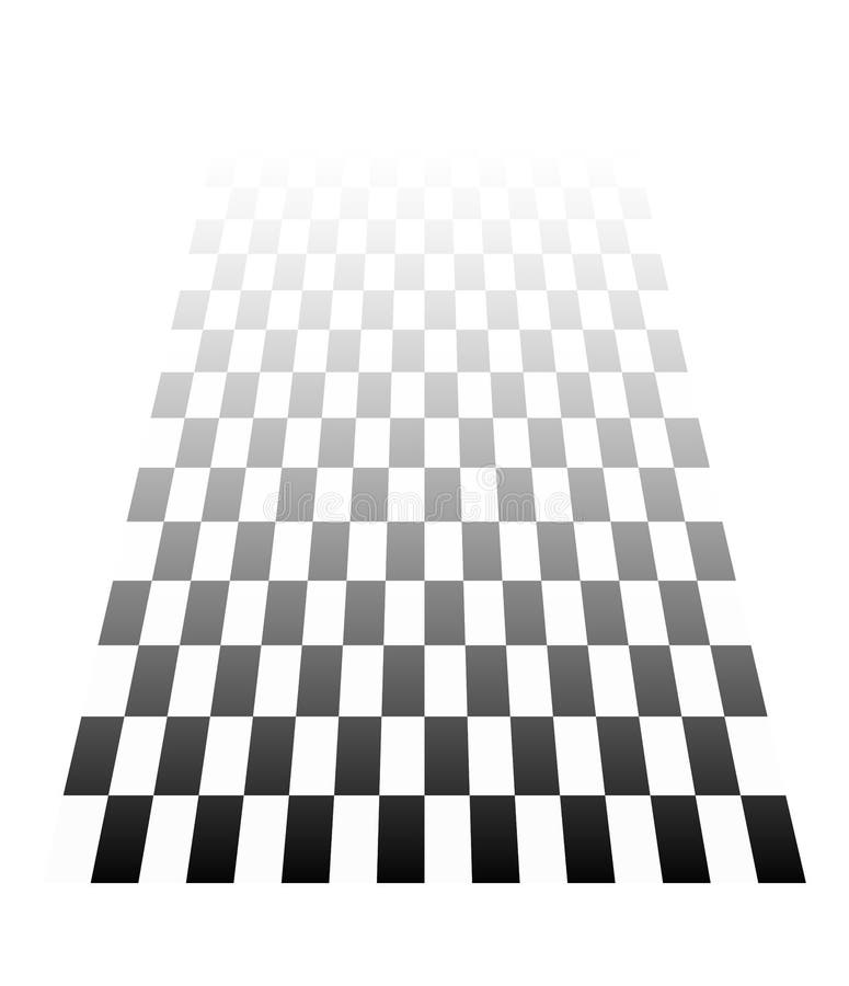 3d Chessboard, Checkerboard Pattern in Perspective. Checkered ...