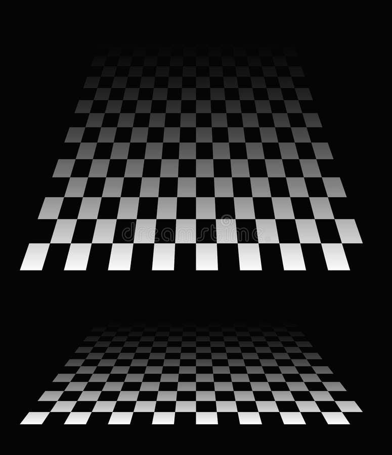3d Chessboard, Checkerboard Pattern in Perspective. Checkered ...
