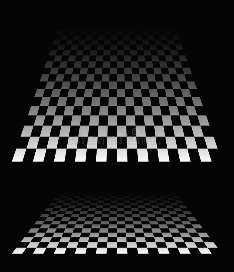 3d Chessboard, Checkerboard Pattern in Perspective. Checkered ...