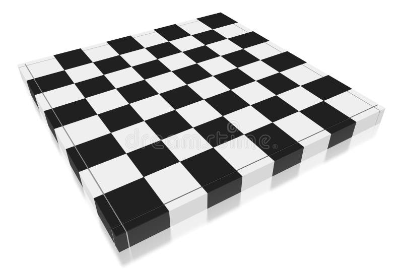 Chessboard or Checker Board Seamless Pattern in Black and White ...