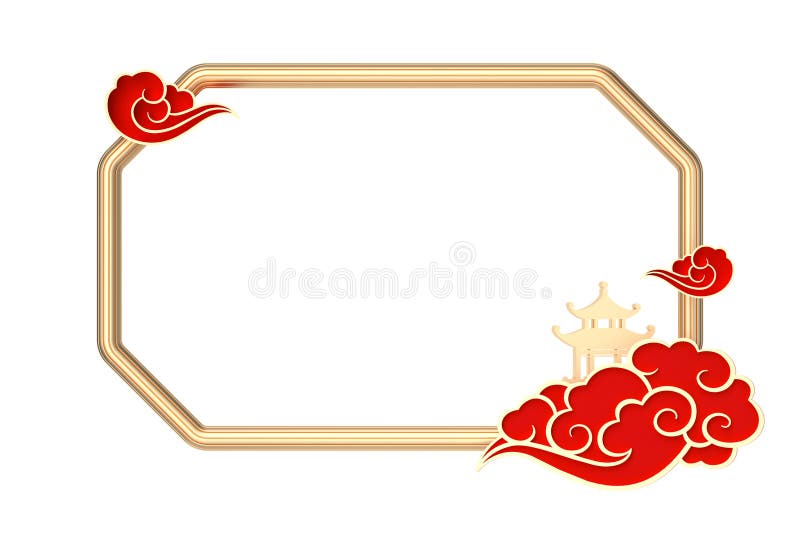 3d Chinese Style Title Border Banner Stock Illustrations – 163 3d ...