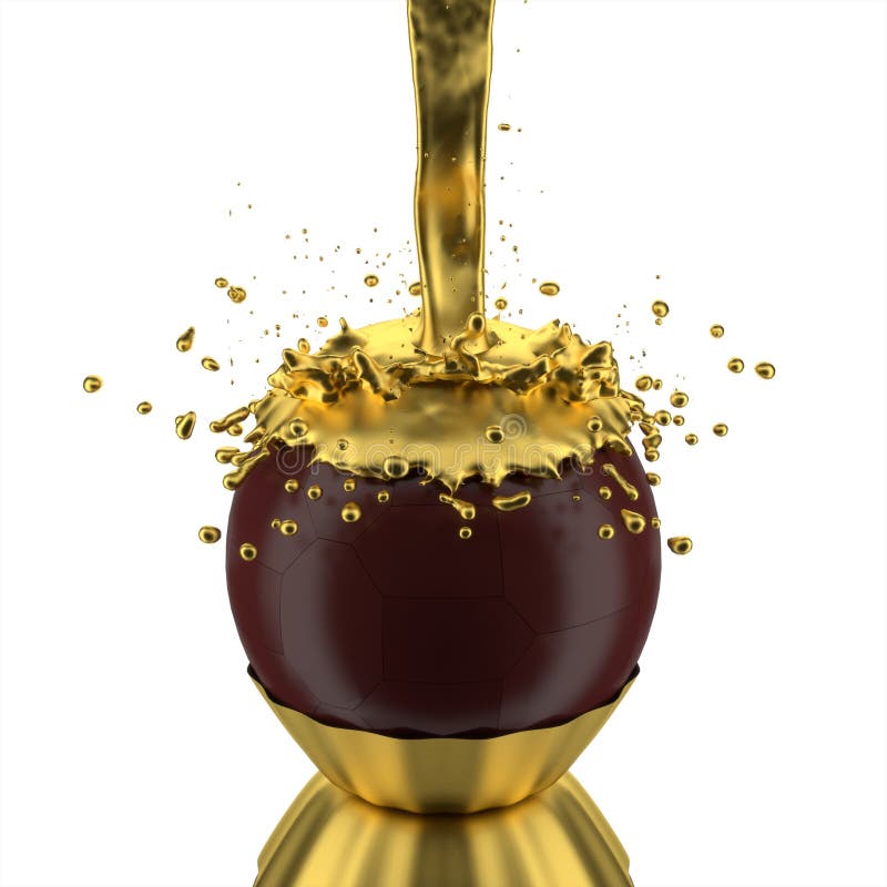 3d Chocolate ball. stock illustration. Illustration of sweetheart ...