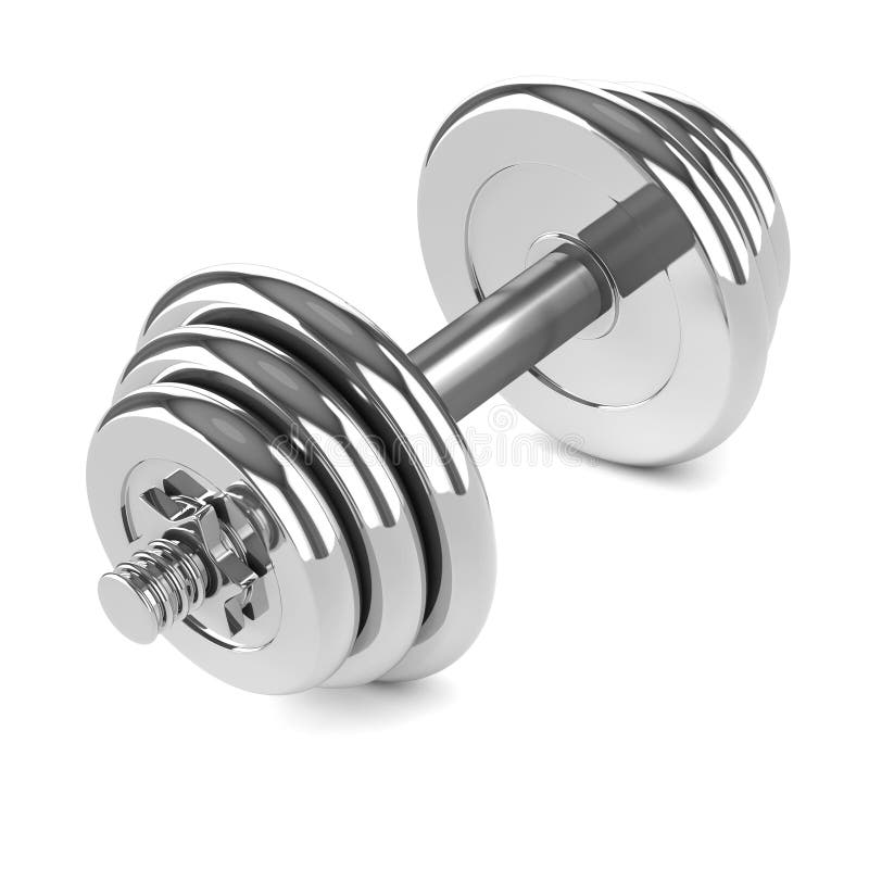 3d Chrome weights stock illustration. Illustration of equipment - 38854311