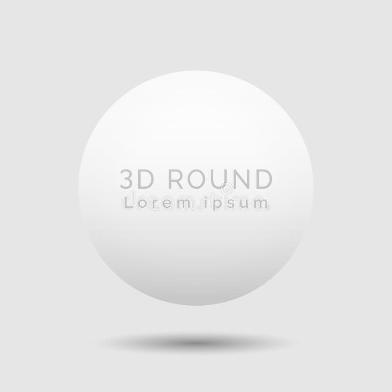 3d Round Vector Illustration. Stock Vector - Illustration of realistic ...