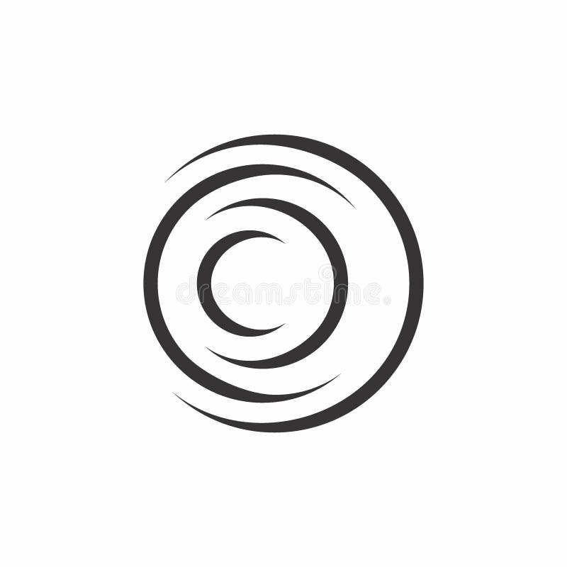 3d Circle Curves Logo Vector Stock Vector - Illustration of media ...