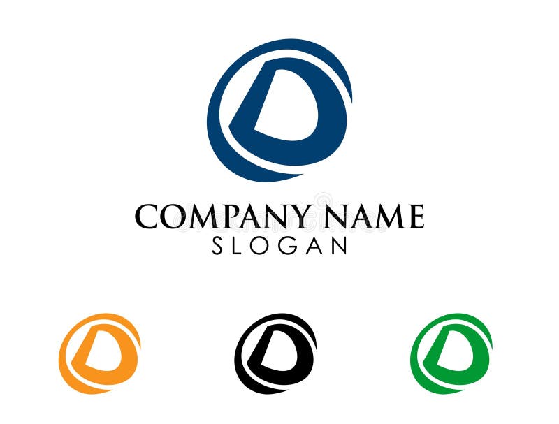 D circle font logo 2 stock vector. Illustration of business - 302085799