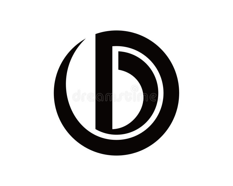 D Circle Logo Icon Template Stock Vector - Illustration of logo, brand ...
