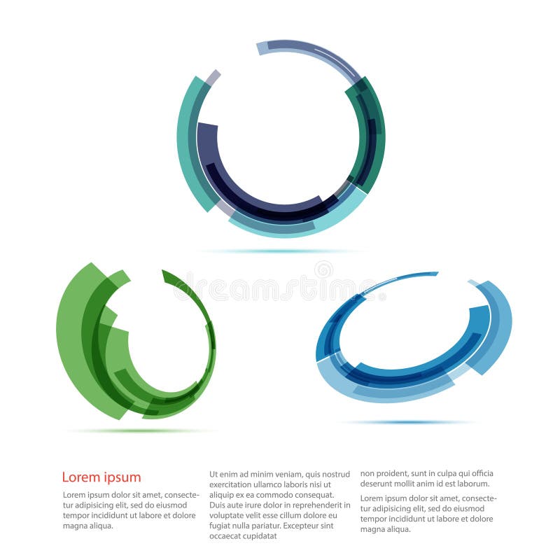 3D Price Tags Set 2. into Circle New Stock Illustration - Illustration ...