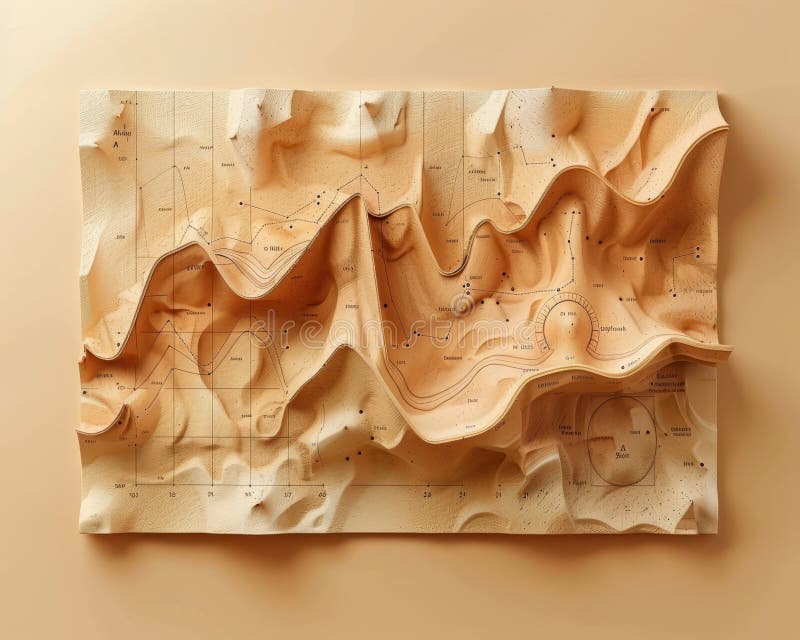 3D Clay Render of a Control Chart for Quality Control Measurements ...