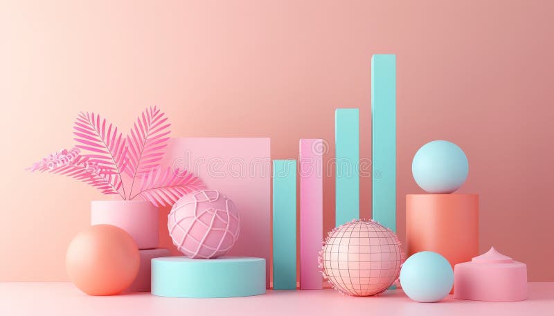 3D Clay Render of a Project Return on Investment ROI Scatter Plot ...
