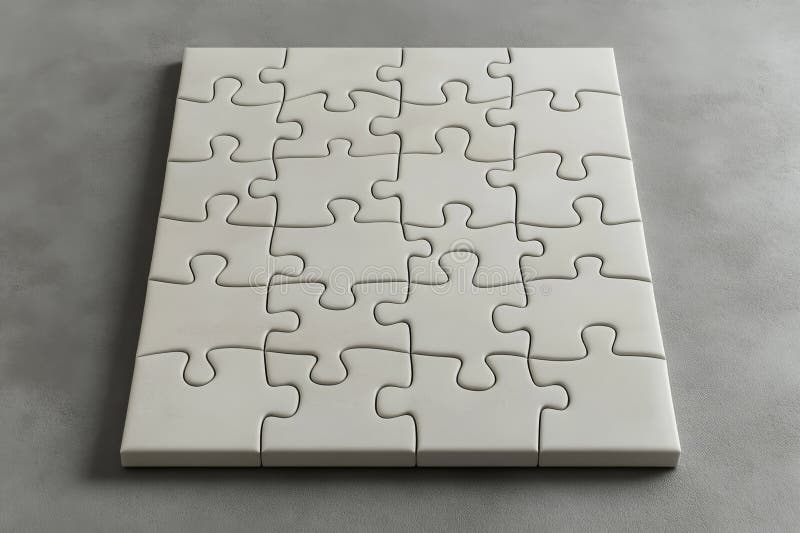 This is a 3D Clear Jigsaw Puzzle Mockup that Can Be Used for Various ...