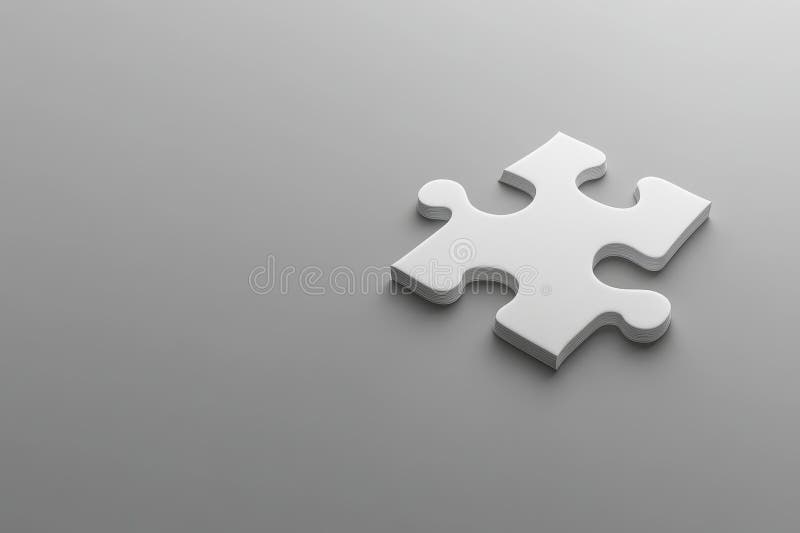 This is a 3D Clear Jigsaw Puzzle Piece Mockup that Showcases Creativity ...