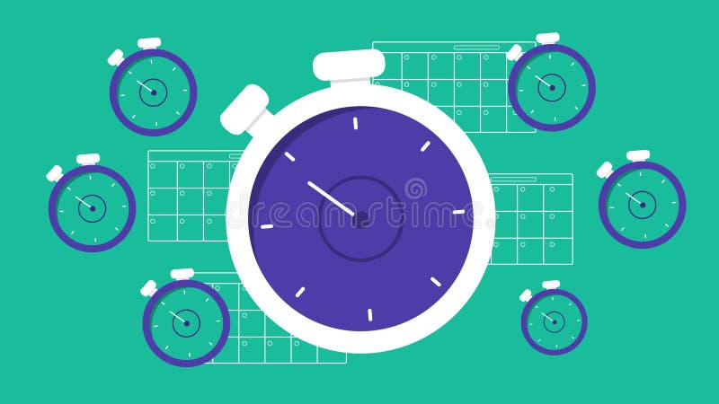 2d clock animation stock footage. Video of animation - 329988644