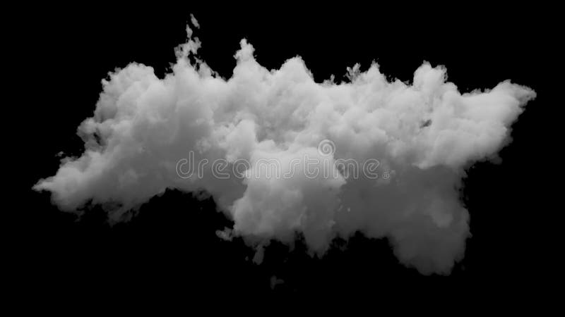 3D Cloud with Alpha Channel and Looping Animation Stock Footage - Video ...