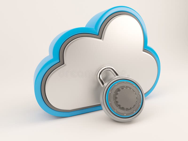3D Cloud Drive Icon stock illustration. Illustration of communication ...