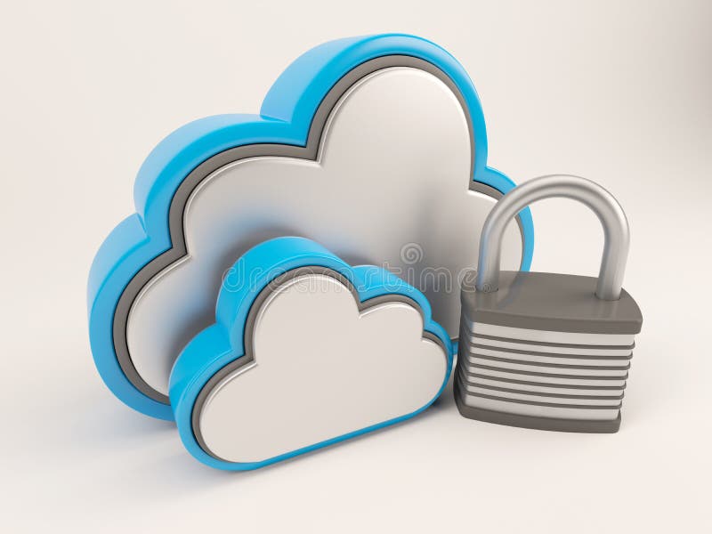 3D Cloud Drive Icon stock illustration. Illustration of render - 56214462