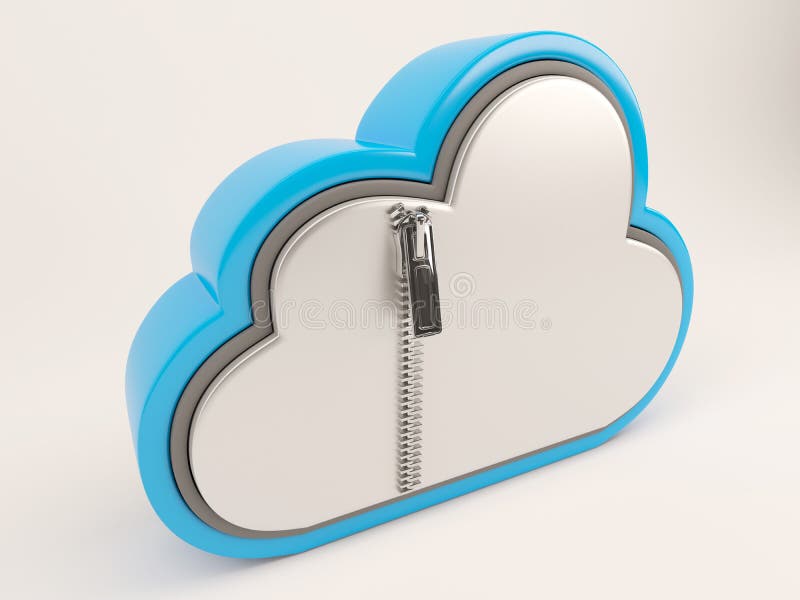 3D Cloud Drive Icon stock illustration. Illustration of icon - 57716726