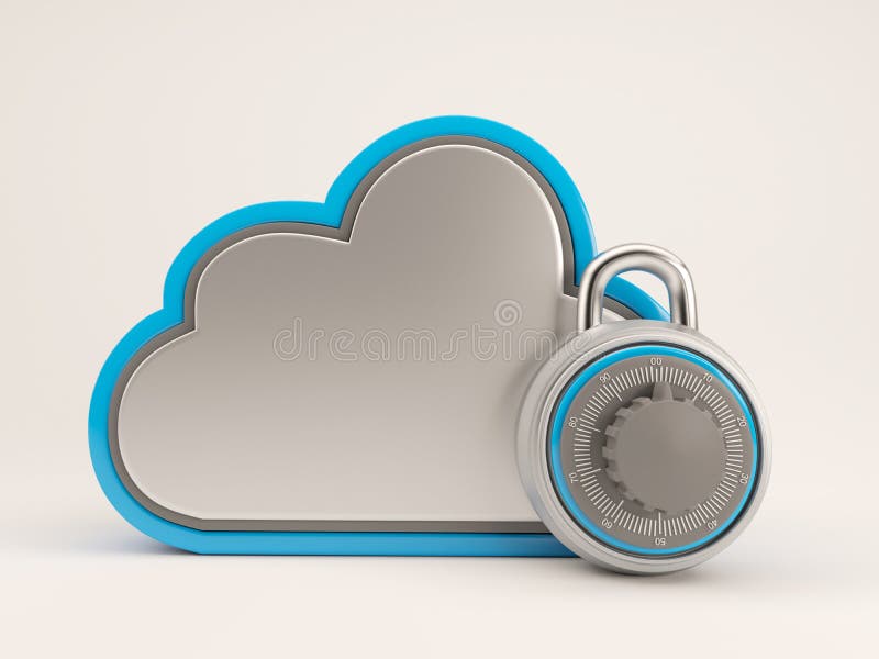 3D Cloud Drive Icon stock illustration. Illustration of disc - 62961081