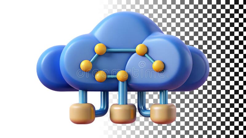 3D Cloud with Gears, Technology, and Cloud Computing Icon Png ...