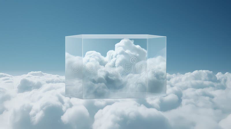 3d cloud text box stock illustration. Illustration of element - 369356410