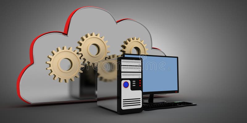 3d Clouds Computing Concept . Cloud and Computer .3d Illustration Stock ... 3d Clouds Computing Concept . Cloud and Computer .3d Illustration Stock ...