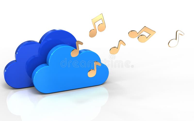 Clouds and notes stock vector. Illustration of nature - 146178513