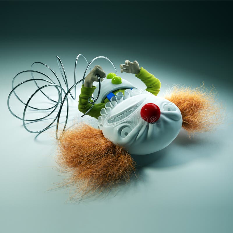 3d Clown stock illustration. Illustration of cartoon - 100255754
