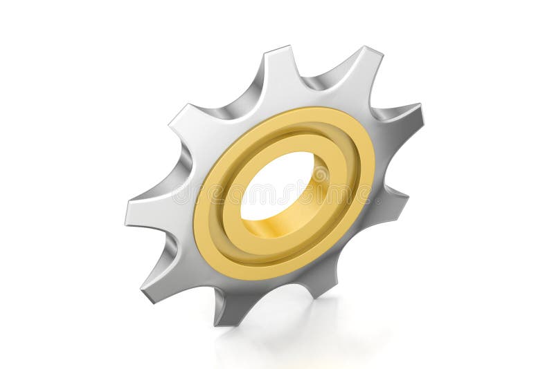3d cog wheel stock illustration. Illustration of icon - 52680782