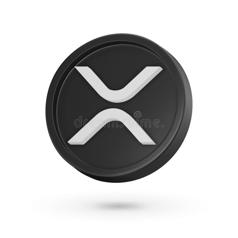3D Coin. Cryptocurrency Symbol Ripple XPR. 3D Vector Icon Stock Vector ...