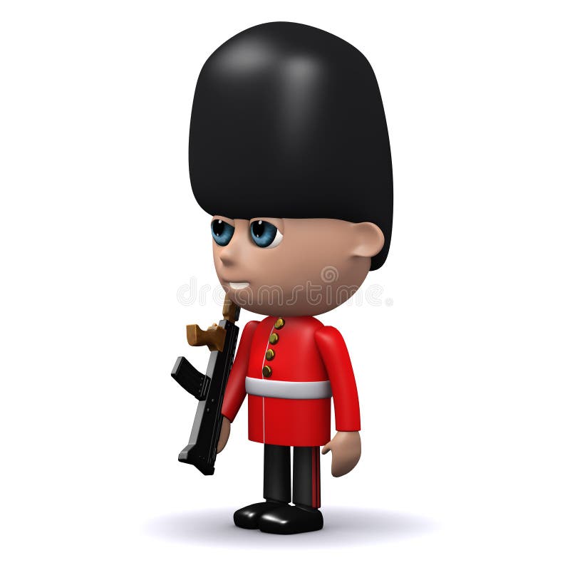 3d Coldstream Guard Side View Stock Illustration - Illustration of ...