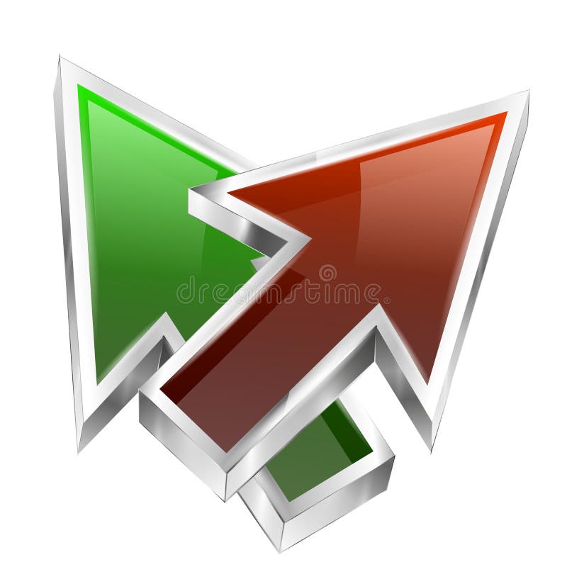 Up Trend Arrow stock vector. Illustration of grid, performance - 99539