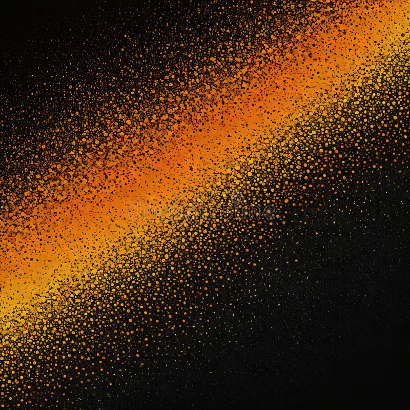 3d Color Gradient Grainy Background Orange, Gold and Black. Grainy ...