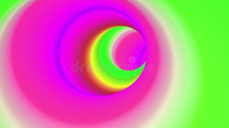 3D color round tunnel 3d stock illustration. Illustration of fractal ...